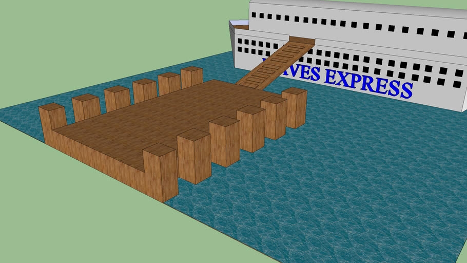 boat w/dock | 3D Warehouse