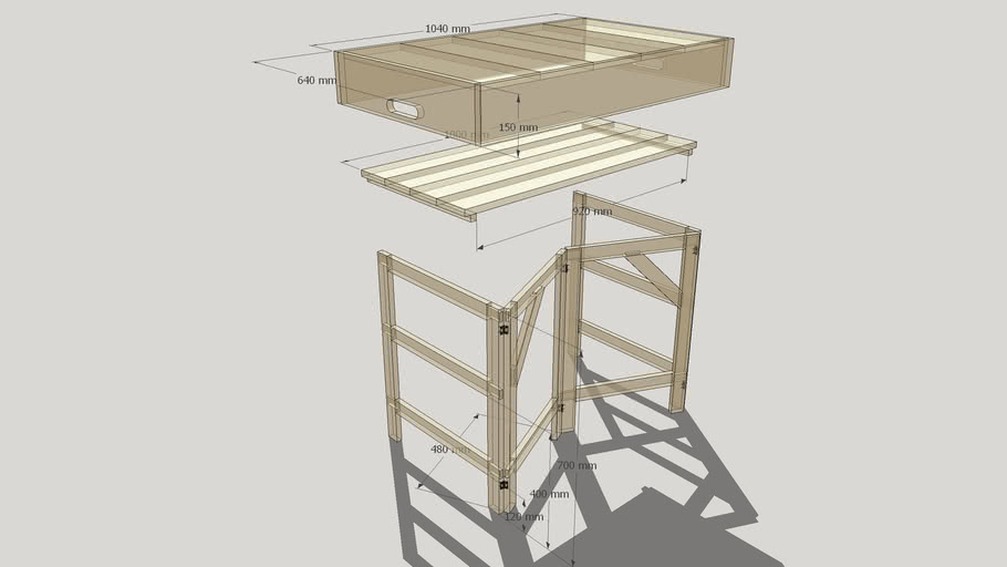 folding table | 3D Warehouse