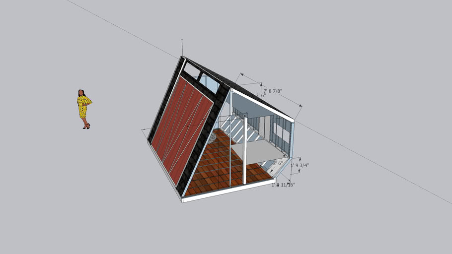 a frame small house | 3D Warehouse
