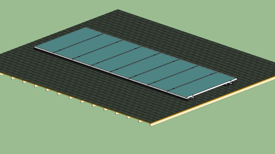 Unirac Solarmount with New Enhancements – 8 Module Array on Roof with ...