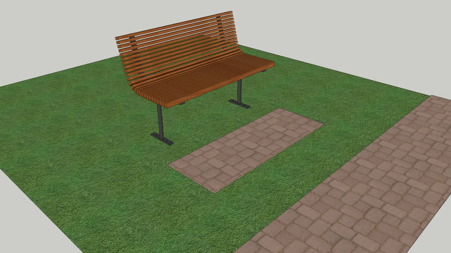 Outdoor bench | 3D Warehouse