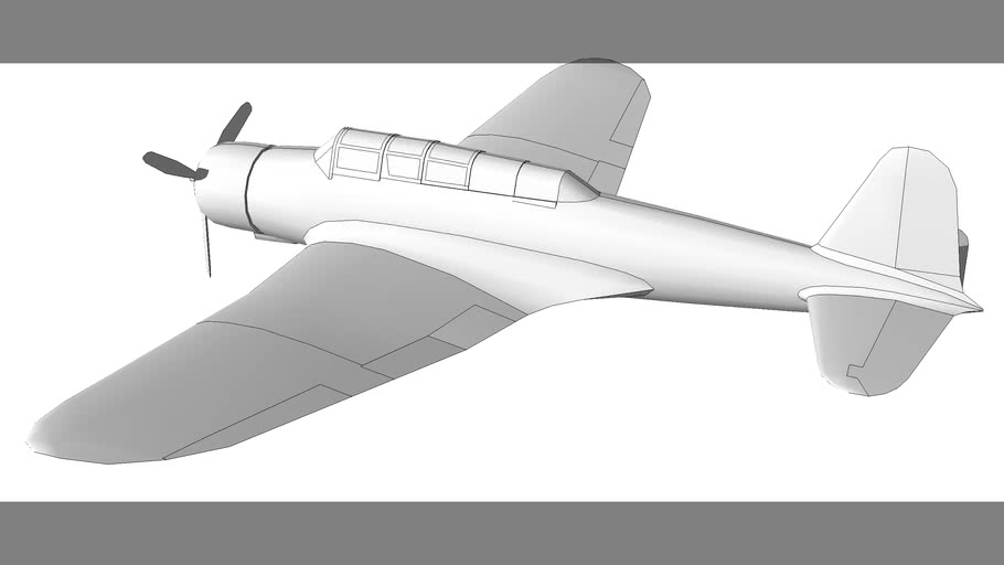 Nakajima B5N2 Kate Torpedo Bomber | 3D Warehouse