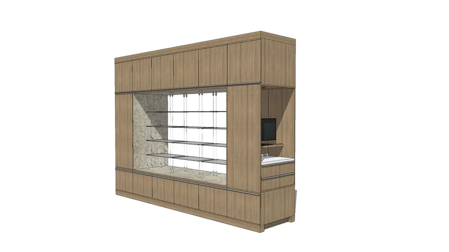 Large Point of Sale Cabinet | 3D Warehouse