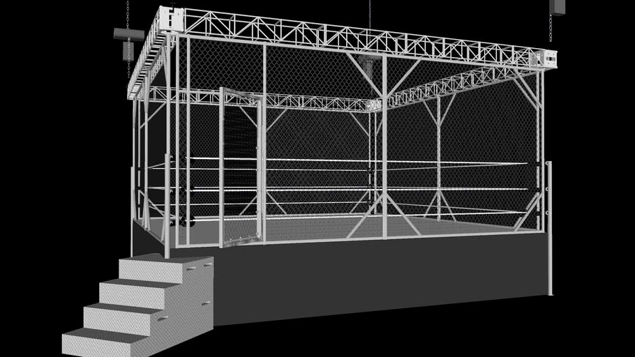 WWE Steel Cage | 3D Warehouse