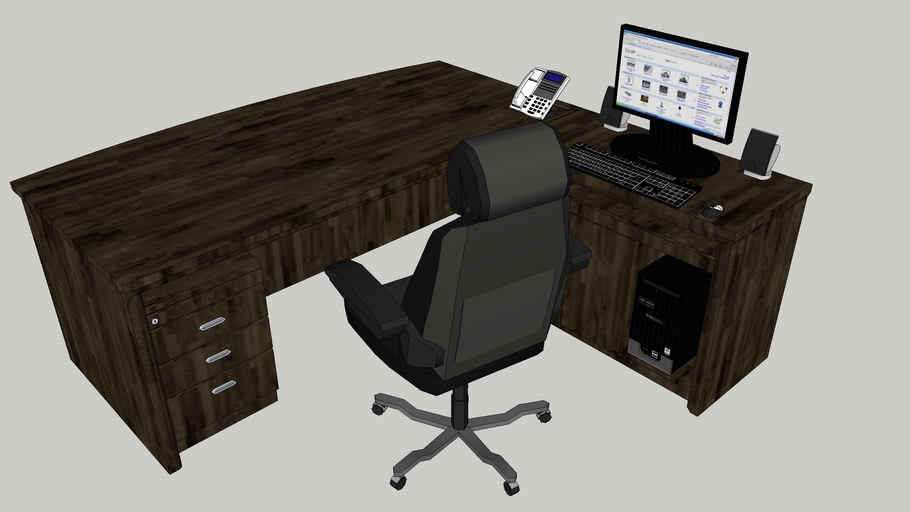 office desk_205 | 3D Warehouse