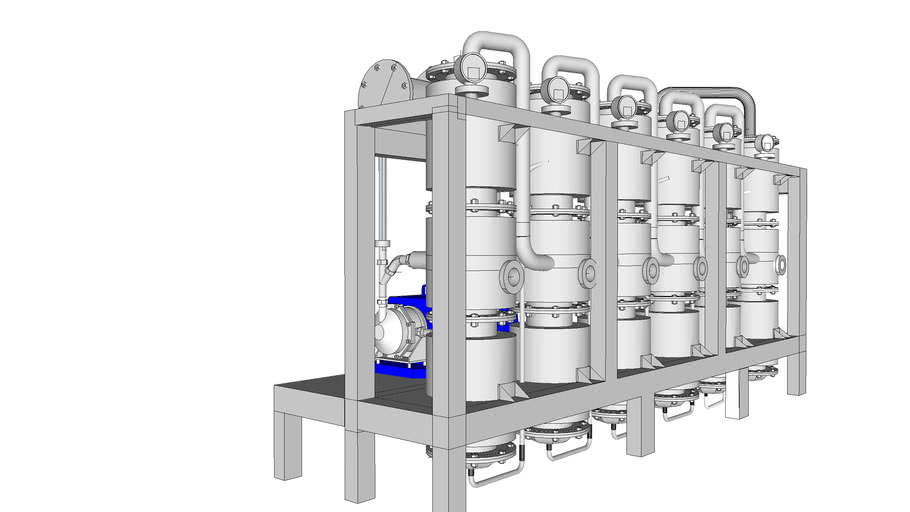 Destilador efecto multiple | 3D Warehouse