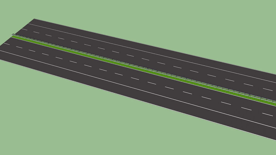 4 Lane Highway Without Traffic | 3D Warehouse