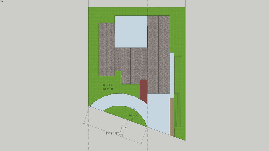 2018 top view with driveway | 3D Warehouse