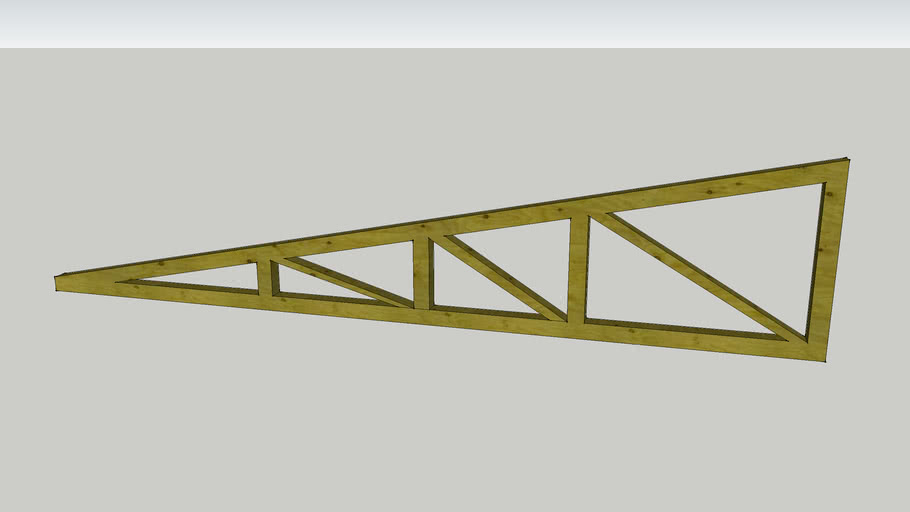 25' half truss 3/12 | 3D Warehouse