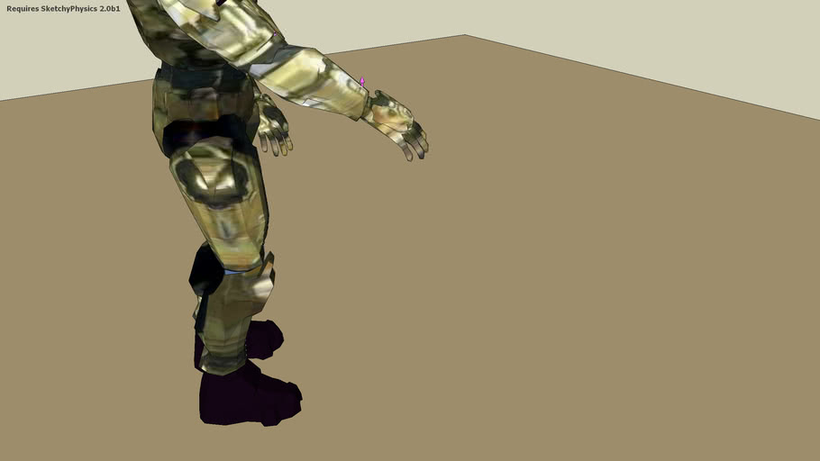 Crazy Eyes Master Chief Ragdoll (Sketchyphysics) | 3D Warehouse