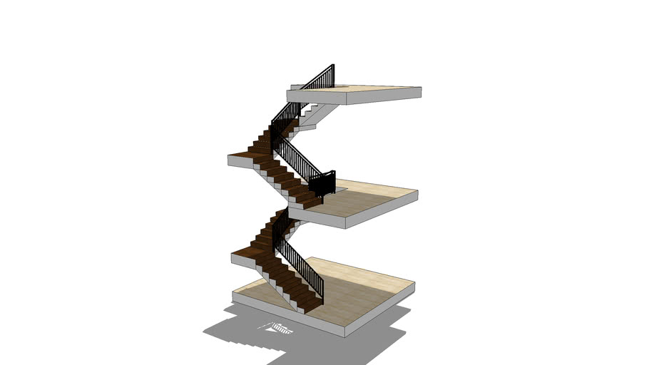 Stair - Handrail (Tangga) | 3D Warehouse