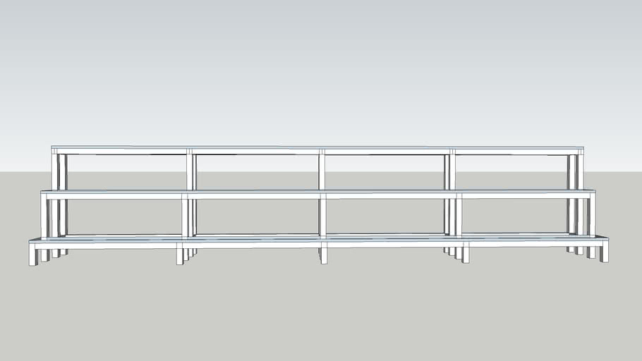 Plant Shelf 3 stacks | 3D Warehouse