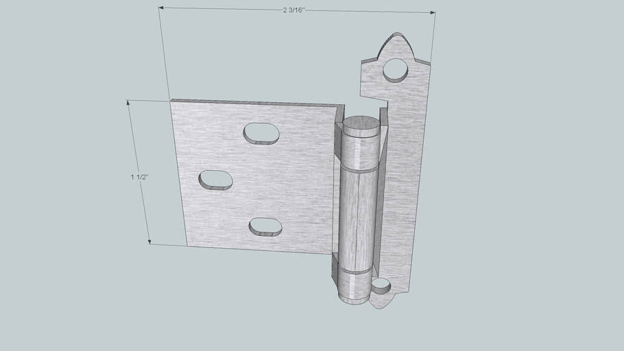 Surface Mount Cabinet Hinge | 3D Warehouse