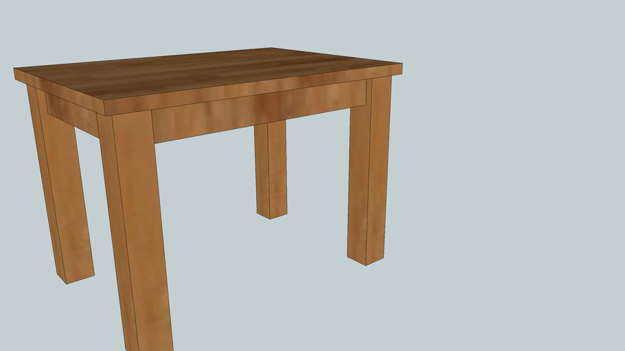 30X42 RECLAIMED WOOD TABLE | 3D Warehouse