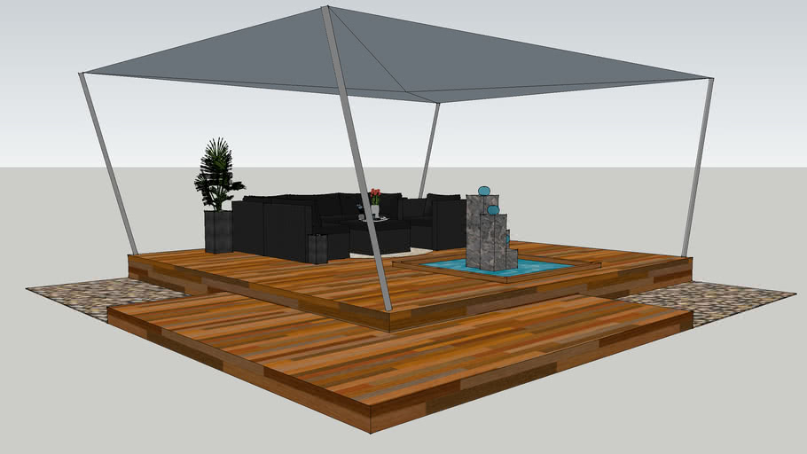 deck modern design | 3D Warehouse