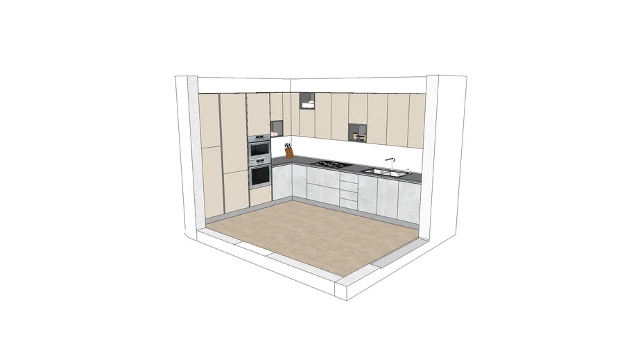 Corner Kitchen 2 | 3D Warehouse