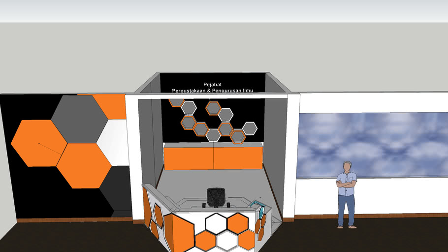 Draf 3 Kaunter PPI Kampus Jeli | 3D Warehouse