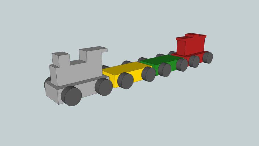 wooden toy train | 3D Warehouse