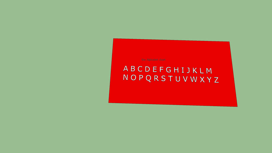 the Alphabet chart | 3D Warehouse