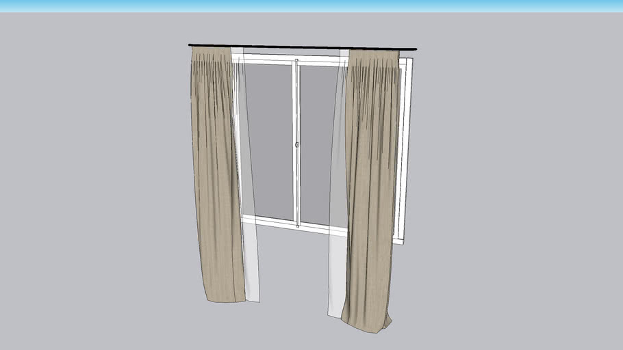 RIDEAUX AVEC VOILAGES | 3D Warehouse