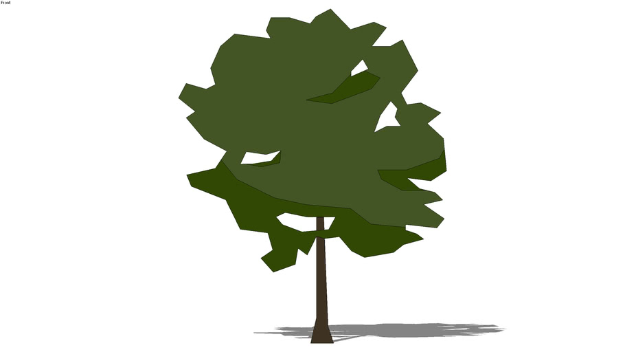 Tree_2D_Schematic_Generic_20' | 3D Warehouse