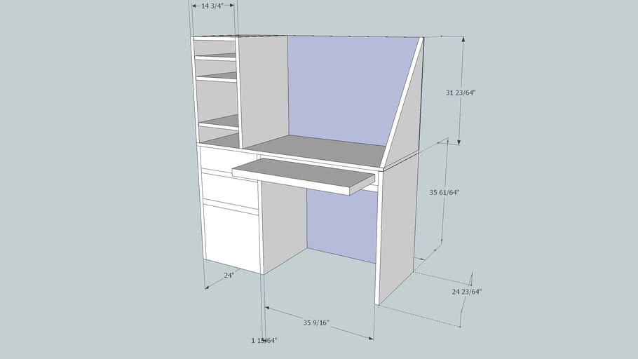 Computer Desk | 3D Warehouse