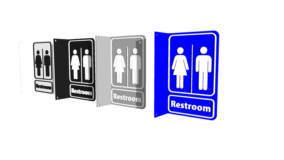 Bathroom Sign | 3D Warehouse