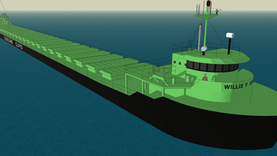 Cleveland Cliffs 'Willis F. Greene' | 3D Warehouse