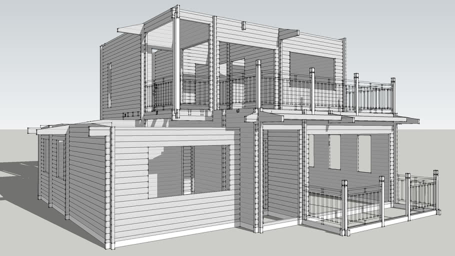 TIMBER BLOCK HOUSE | 3D Warehouse