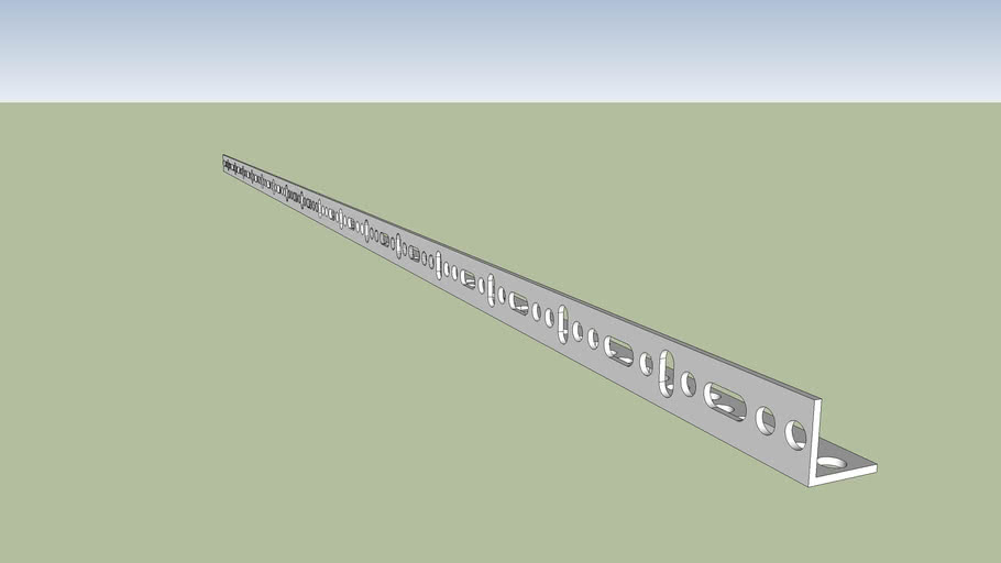 Slotted Angle Bar-Cel | 3D Warehouse