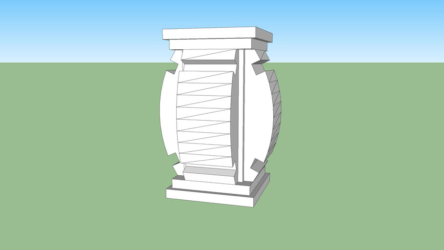 wooden column_CreatedByFabricioTeranPol | 3D Warehouse