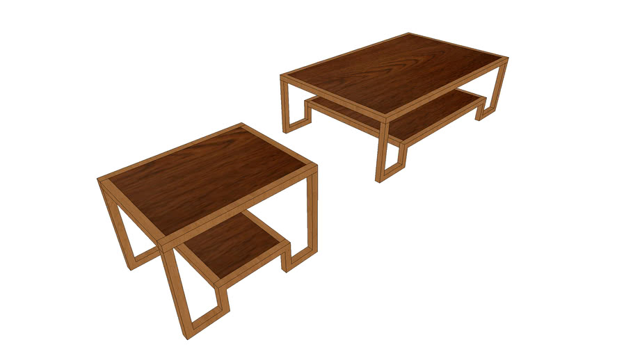Center and Corner Table | 3D Warehouse