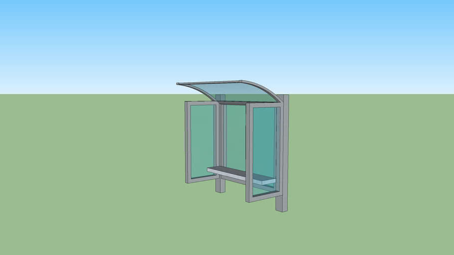Modern Bus Stop | 3D Warehouse