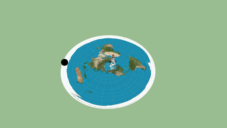 flat earth map | 3D Warehouse
