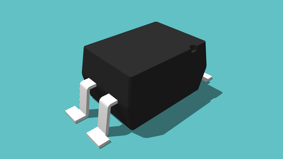 Optocoupler SMD Vishay (4Lead) | 3D Warehouse