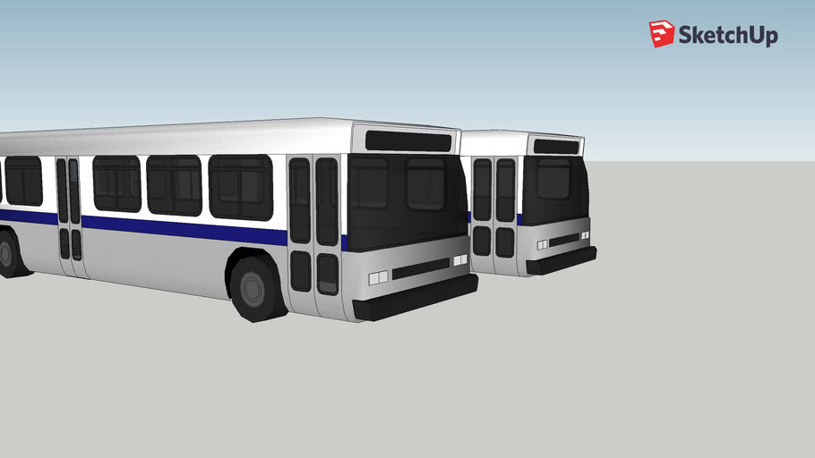 Regular and articulated city bus | 3D Warehouse