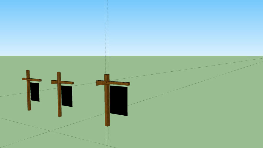 cedar sign post | 3D Warehouse