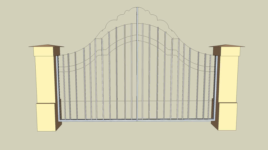 rail gate | 3D Warehouse
