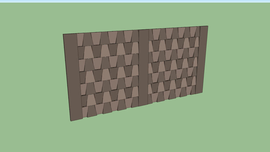 Wall cladding with lights | 3D Warehouse