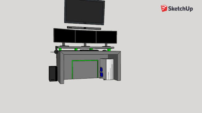 ultimate gaming desk | 3D Warehouse