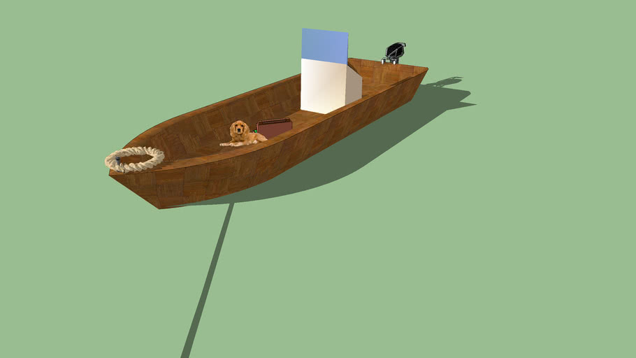 Wooden boat | 3D Warehouse