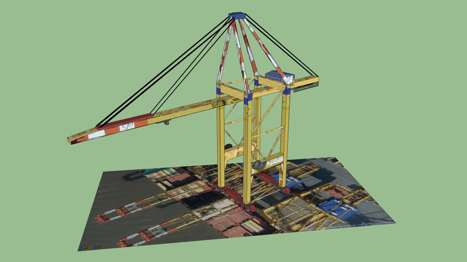 Containerbrücke, MSC Gate | 3D Warehouse