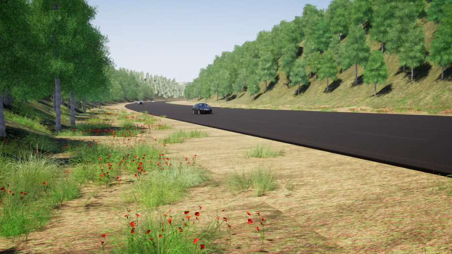 Landscape Highway in Forest | 3D Warehouse