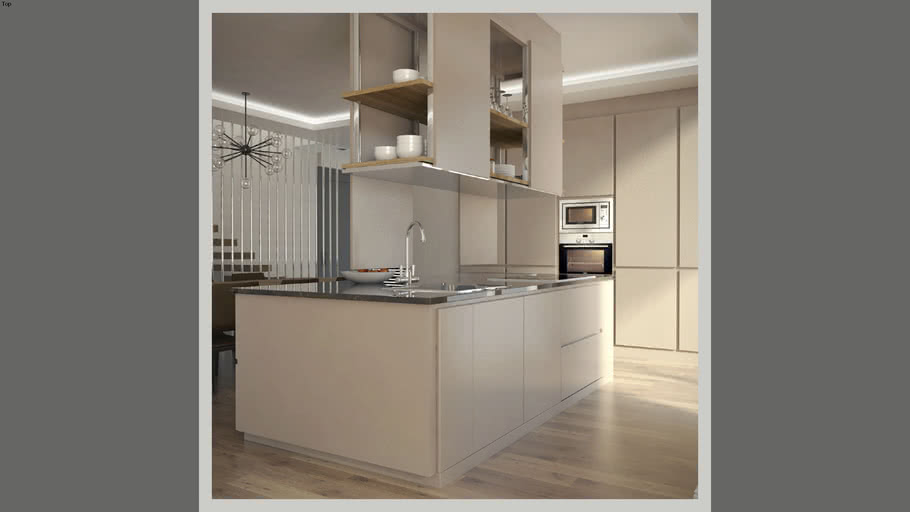 kitchen interior at home modern kitchen | 3D Warehouse