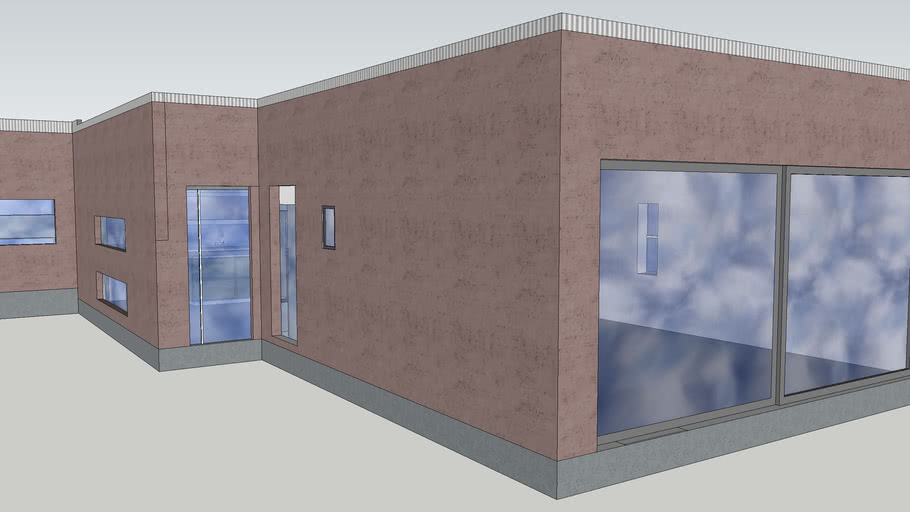 166 m2 atrium house | 3D Warehouse