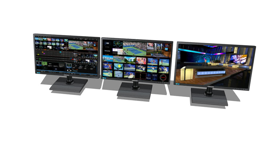 Tricaster 24in HD Monitor | 3D Warehouse