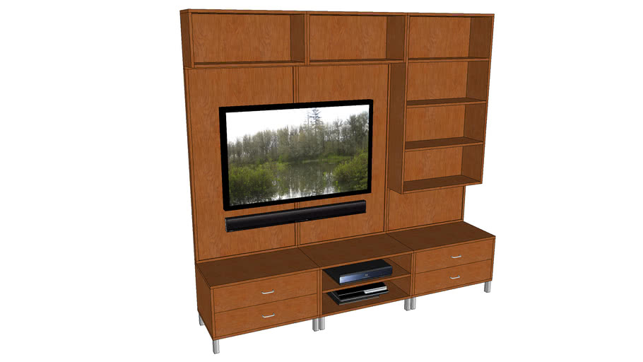 Modular entertainment center | 3D Warehouse