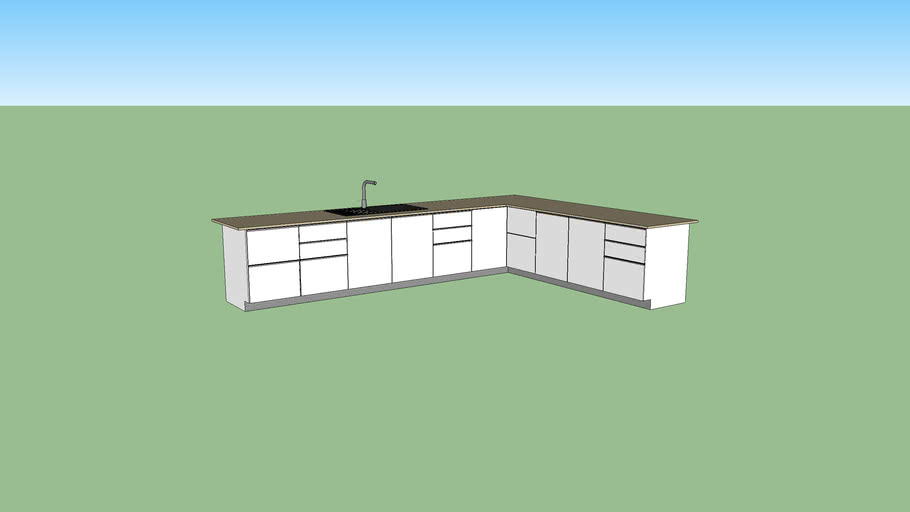 L Shape Kitchen | 3D Warehouse