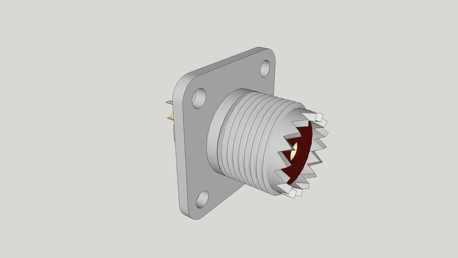 SO-239 UHF Connector | 3D Warehouse