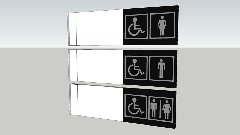 SINALIZAÇÃO WC | 3D Warehouse